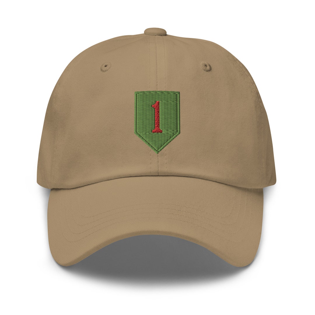 Big Red One Patch Dad Hat – Embroidered 1st Infantry Division, Veteran ...