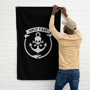 Hold Fast Age of Sail Pirate Emblem Flag - Etsy