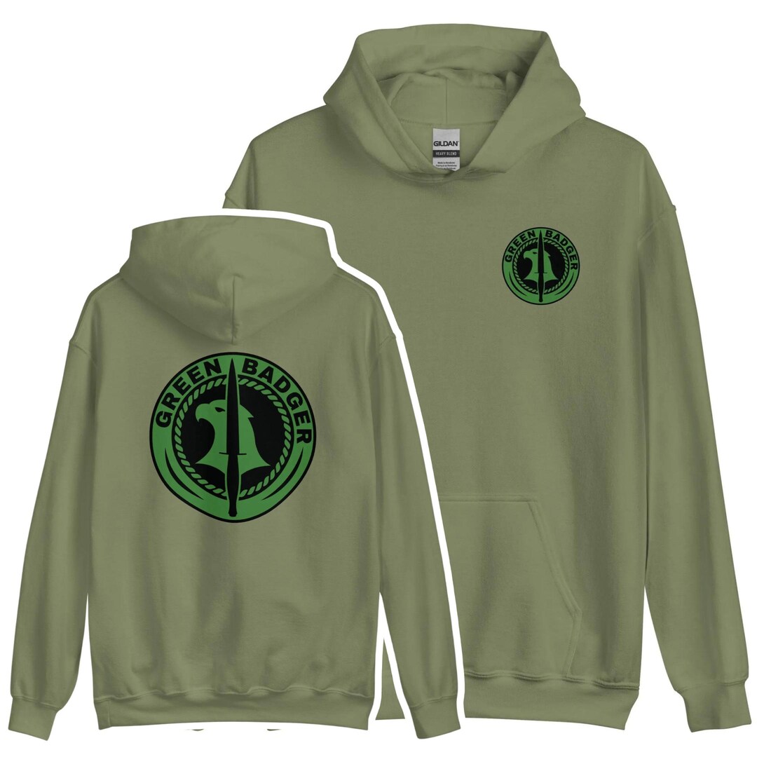 CIA Green Badger Unisex Hoodie - Etsy