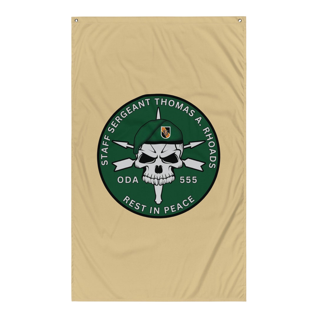 RIP SSG Thomas A. Rhoads Special Forces ODA-555 Flag - Etsy