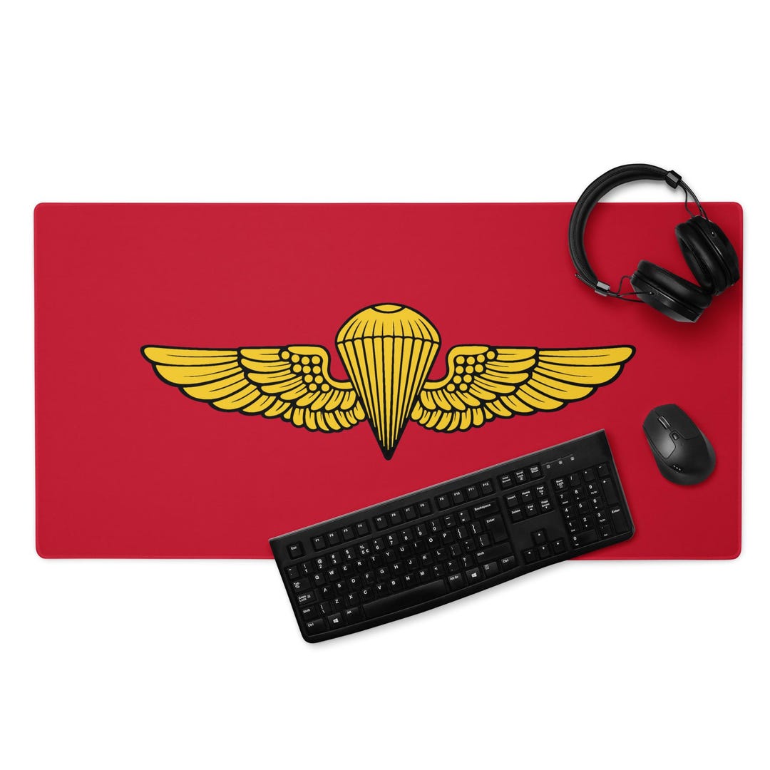 USMC Jump Wings Gaming Mouse Pad – Military Parachutist Badge - Etsy