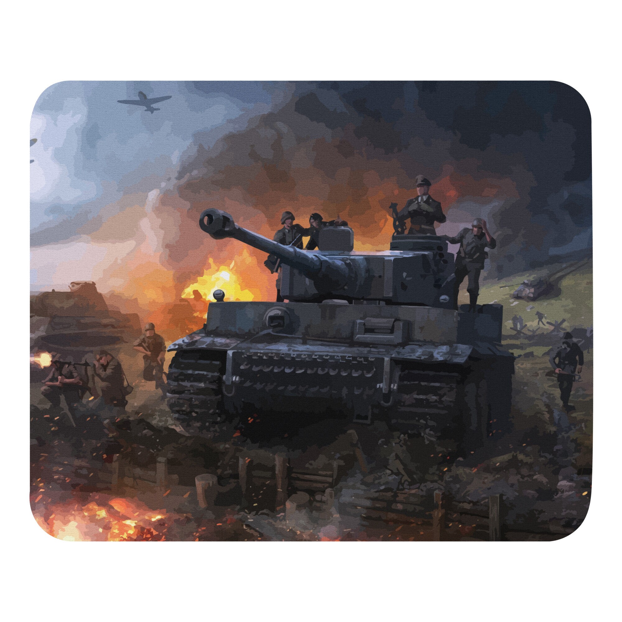 World War II Tiger Tank Battle Mouse Pad - Etsy