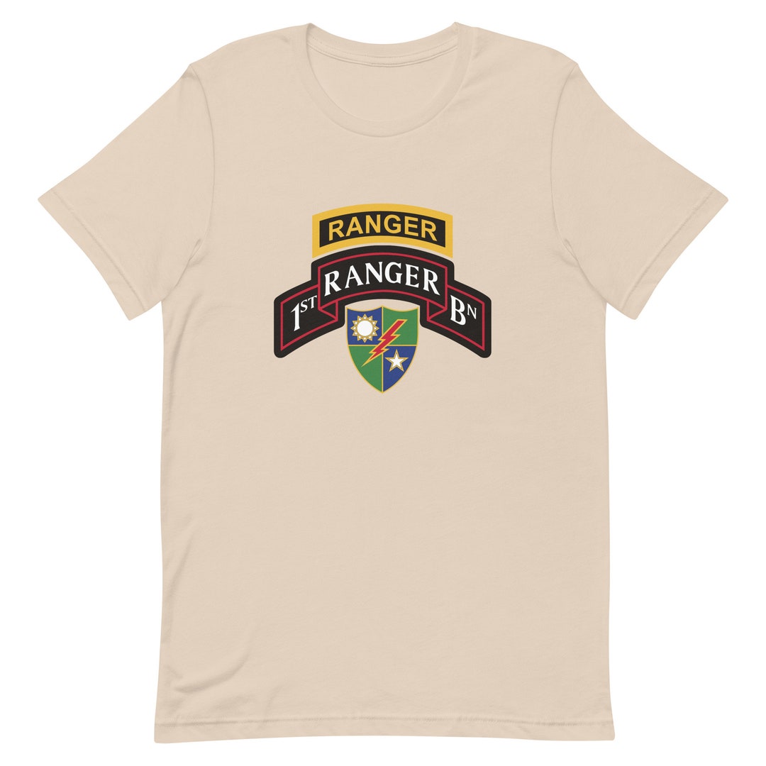Army 1st Ranger Battalion Scroll and Tab Unisex T-shirt - Etsy