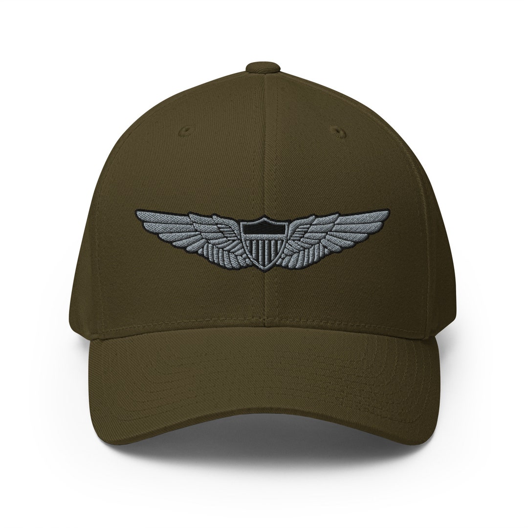 Army Aviation Pilot Wings Embroidered Flexfit Structured Twill Cap - Etsy