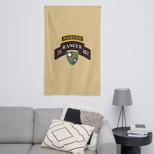 Army 75th Ranger Regiment Scroll and Tab Flag - Etsy