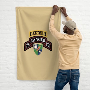 Army 75th Ranger Regiment Scroll and Tab Flag - Etsy