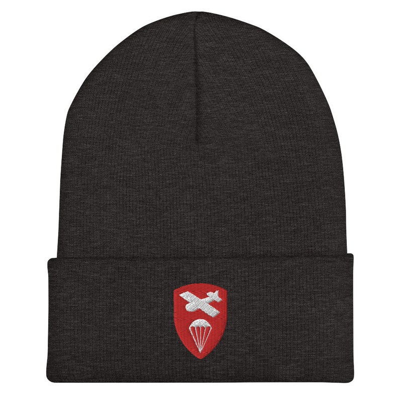 WW2 Army Airborne Glider Command Emblem Embroidered Cuffed Beanie - Etsy