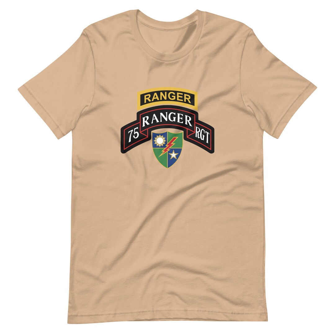 Army 75th Ranger Regiment Scroll and Tab Unisex T-shirt - Etsy