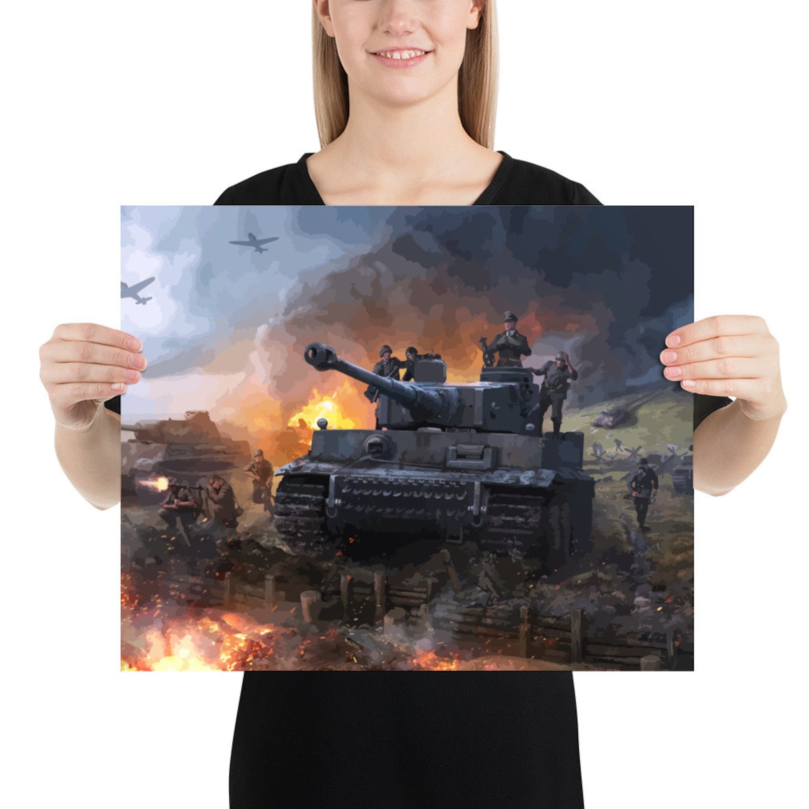World War II Tiger Tank Battle Poster - Etsy