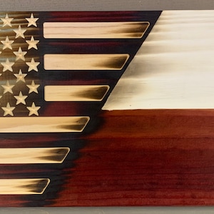 Rustic Polish & United States Unity Flag Custom Made From Pine Wood ...