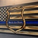 Thin Blue Line Back the Blue Police Badge Law - Etsy