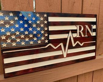 Lpn Wood Flag - Etsy