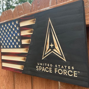 Rustic United States Space Force Wooden Flag: USSF Delta - Etsy