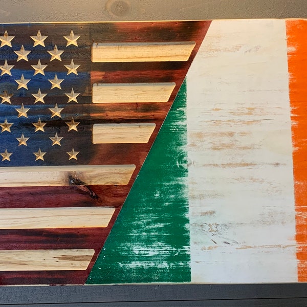 Wood Irish Flag - Etsy