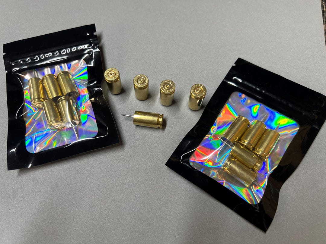 9mm Shell Casing Push Pins - Unique Fired Bullet Casings Push Pins ...