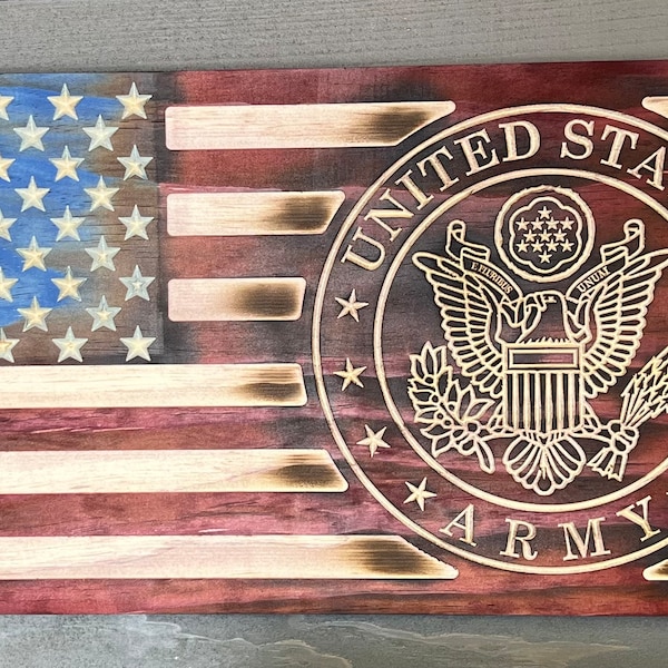 Rustic American Flag - Etsy
