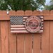 Rustic American Marine EGA Seal Flag Custom Made From Select Pine Wood ...