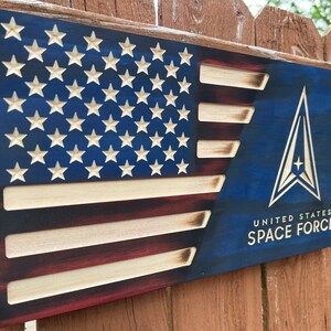 Rustic United States Space Force Wooden Flag: USSF Delta - Etsy