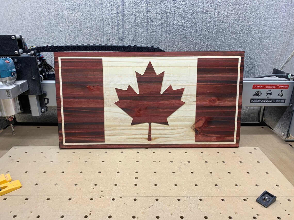 Rustic Canadian Wooden Flag Wood Flag Available in Multiple - Etsy