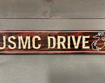 Usmc Street Sign - Etsy