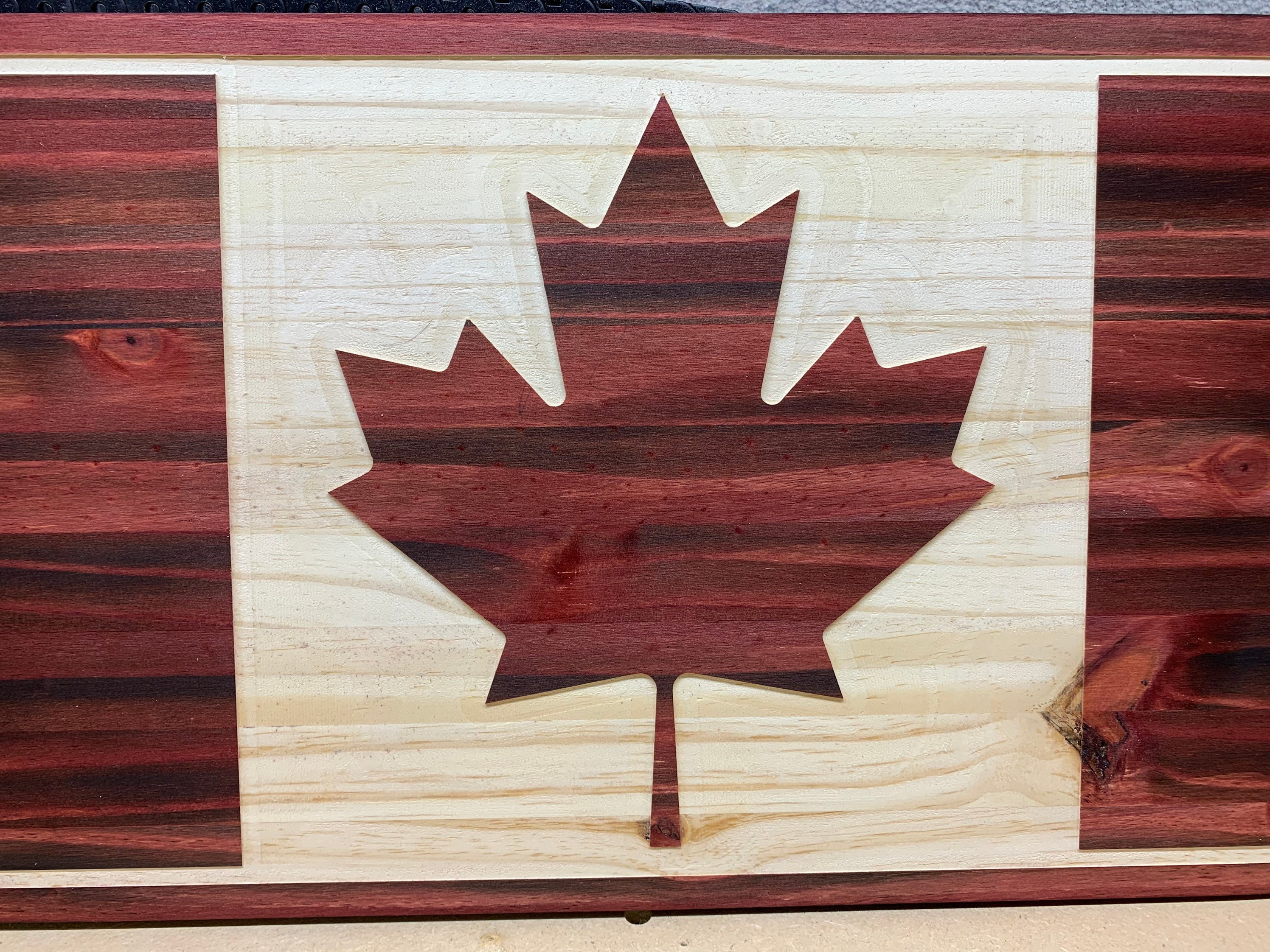 Rustic Canadian Wooden Flag Wood Flag Available in Multiple - Etsy