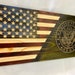 Rustic Half Green United States Army Flag Custom Made From - Etsy