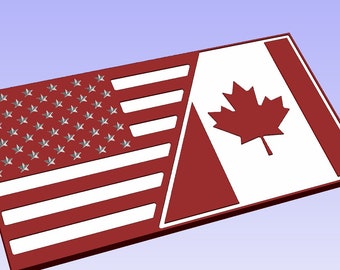 American Canadian Flag Camper RV Motor Home Mural Vinyl - Etsy