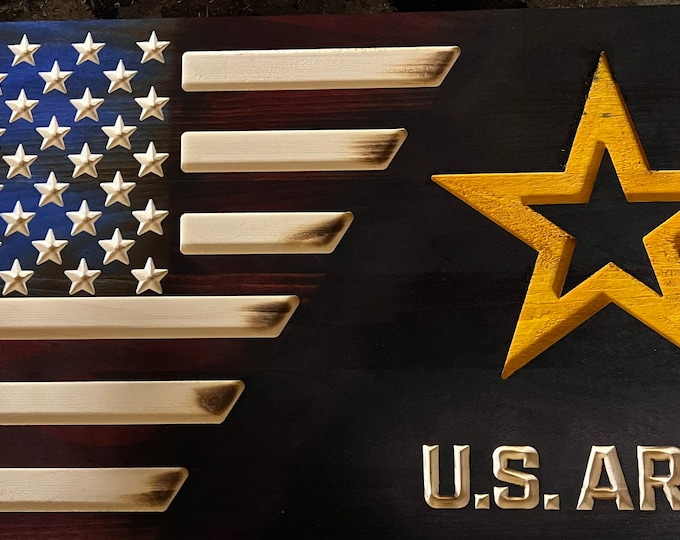 Wood Military Army Field Artillery American Flag - Etsy
