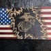 Rustic Marine EGA Wooden Flag: Torn American Flag, USMC Decor - Etsy