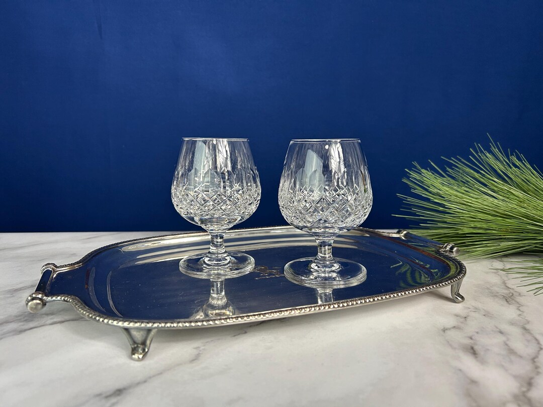 Thomas Webb Normandy Pattern Brandy Snifters Set of 2 Fine English ...