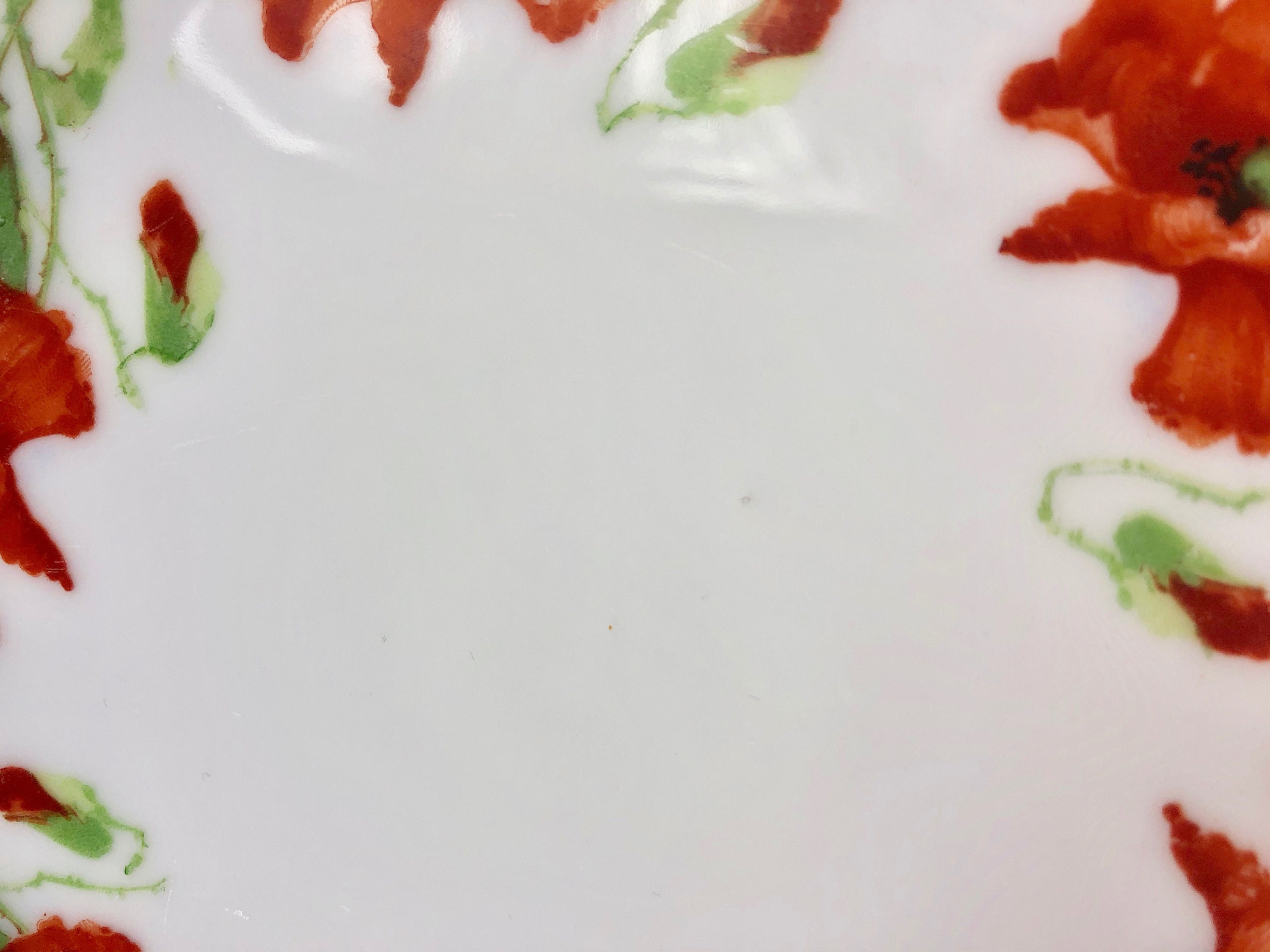 Antique Poppy Plates Dessert Plates Salad Plates Appetizer | Etsy