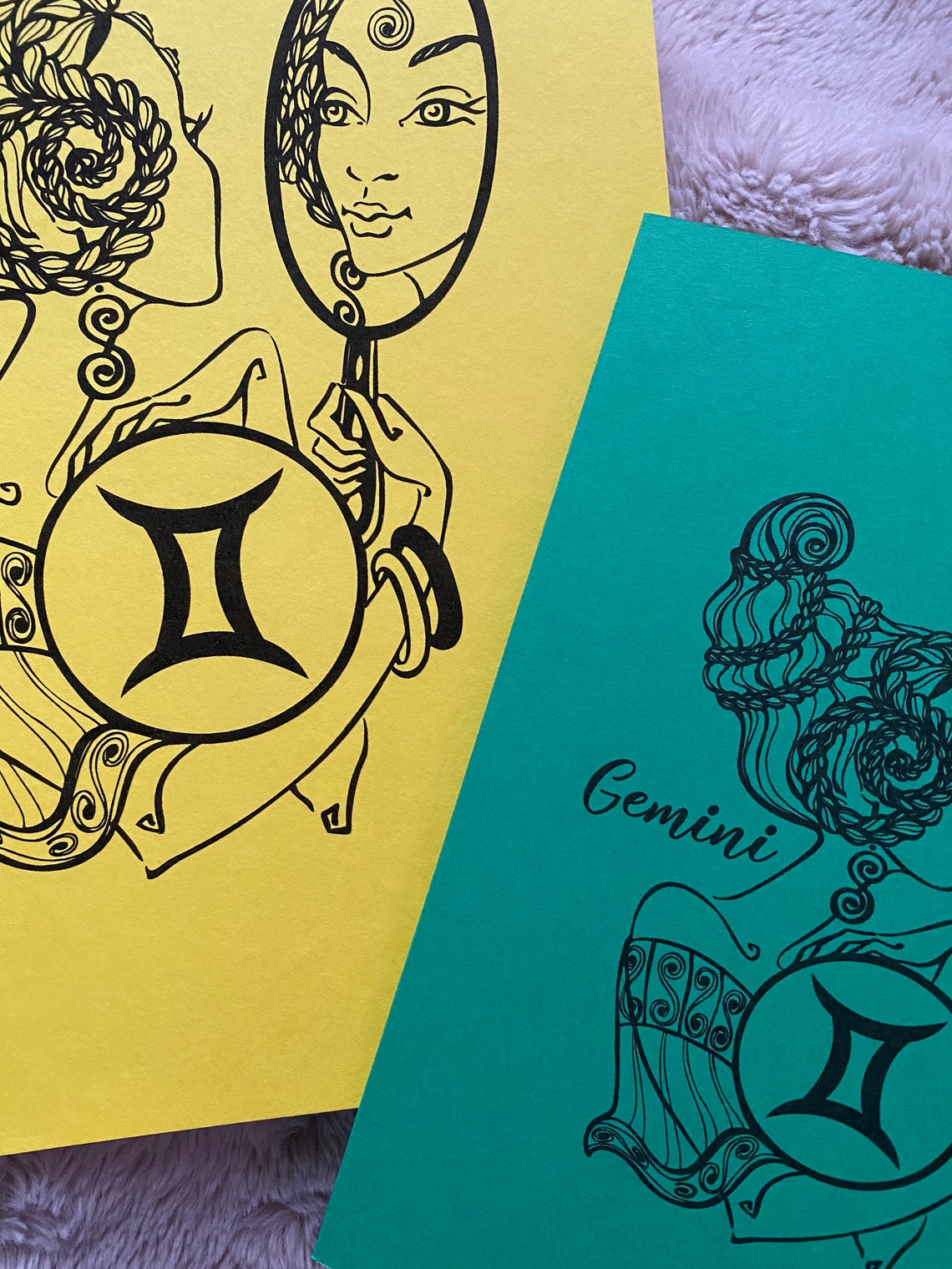 GEMINI Wall Print Horoscope Art Print Star Sign Print | Etsy