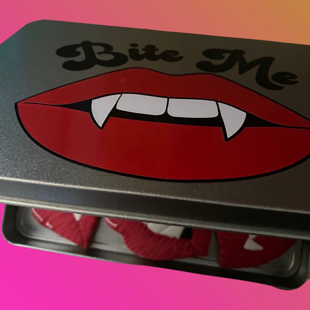Bite Me 2 Cookies & Custom Tin - Etsy