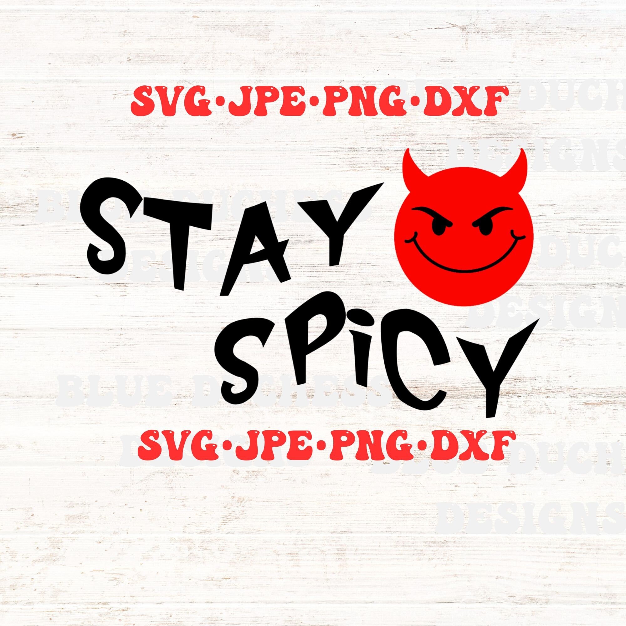 Stay Spicy Smiley Facebumper Stickercar Mirror - Etsy