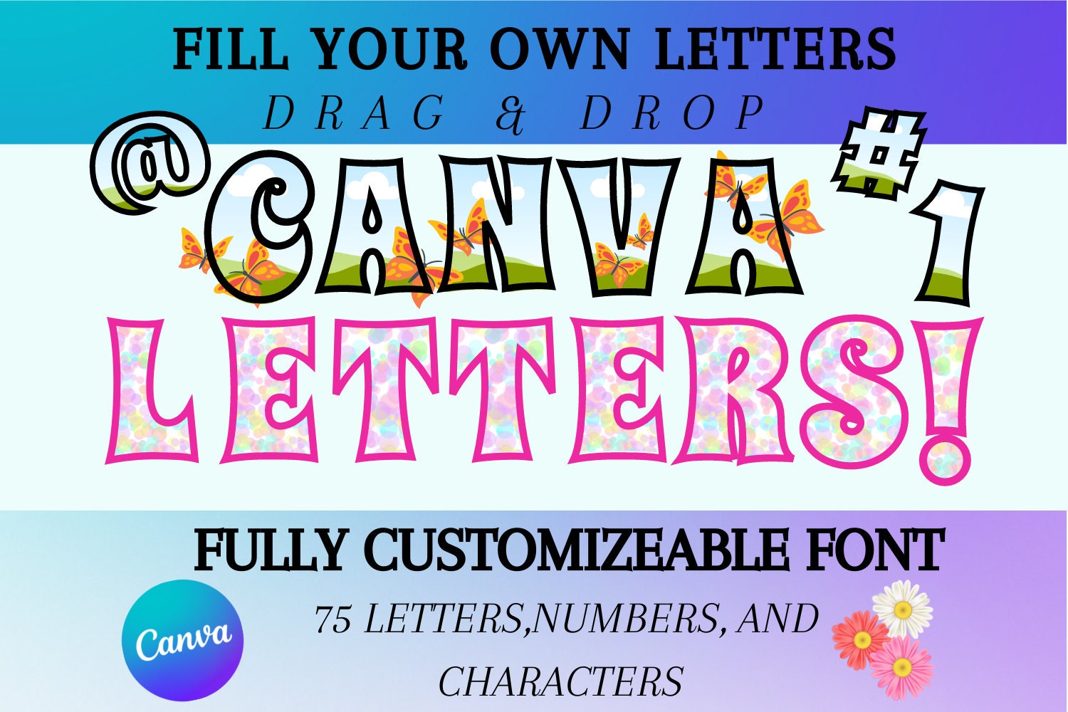 Canva Frame Template Alphabet Set,blank Letters,transparent Spicy Rice ...