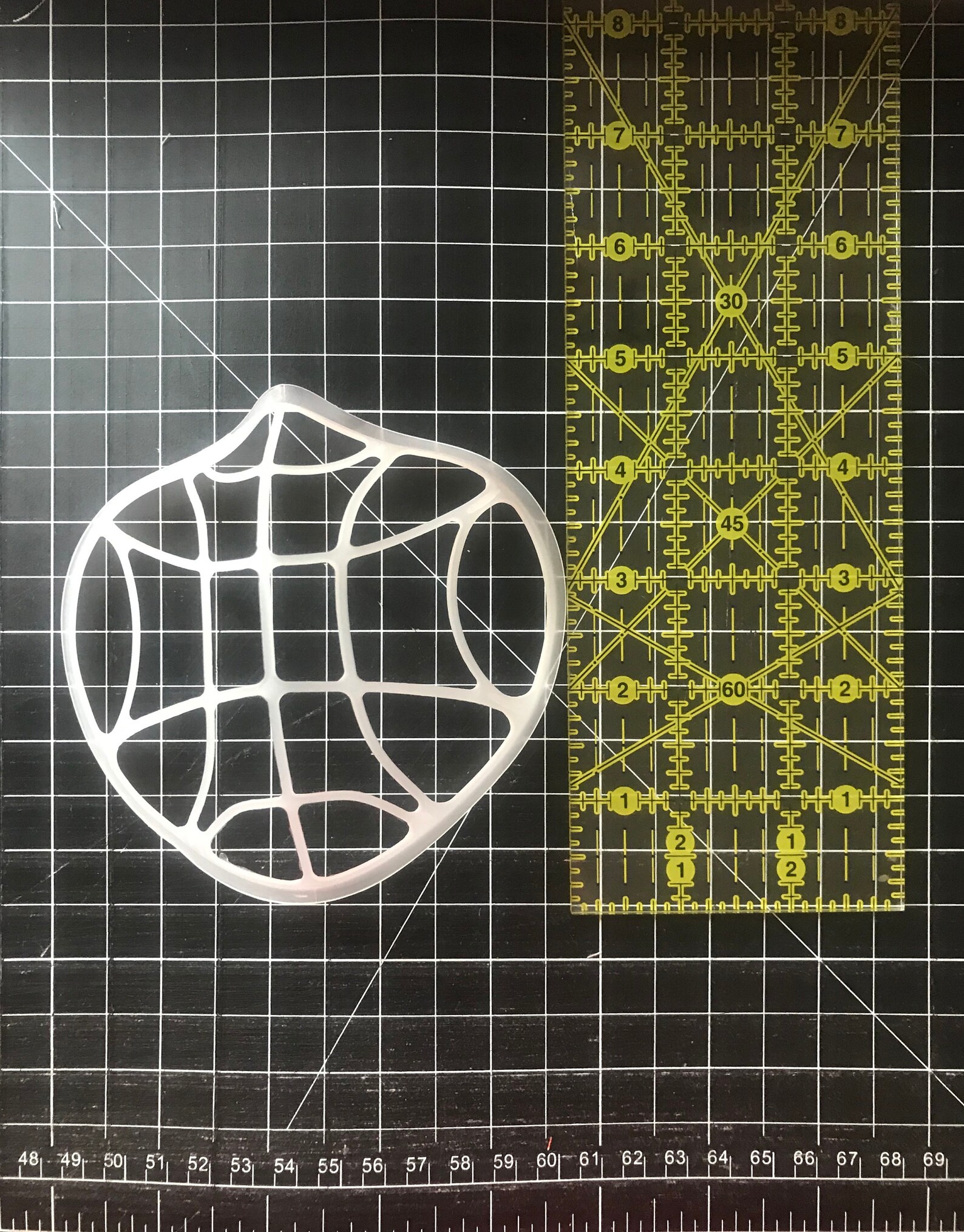 EXTRA LARGE 3-D Internal Support Frame / Silicone Face Bracket | Etsy