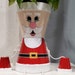Christmas Santa Flower Pot People Home Decoration High Quality Coated ...