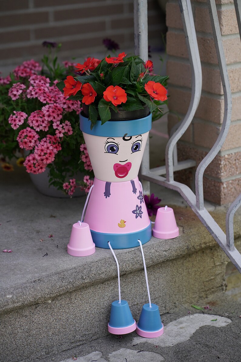 Flower Pot People,baby GIRLE "chantel" High Quality Coated Metal No ...