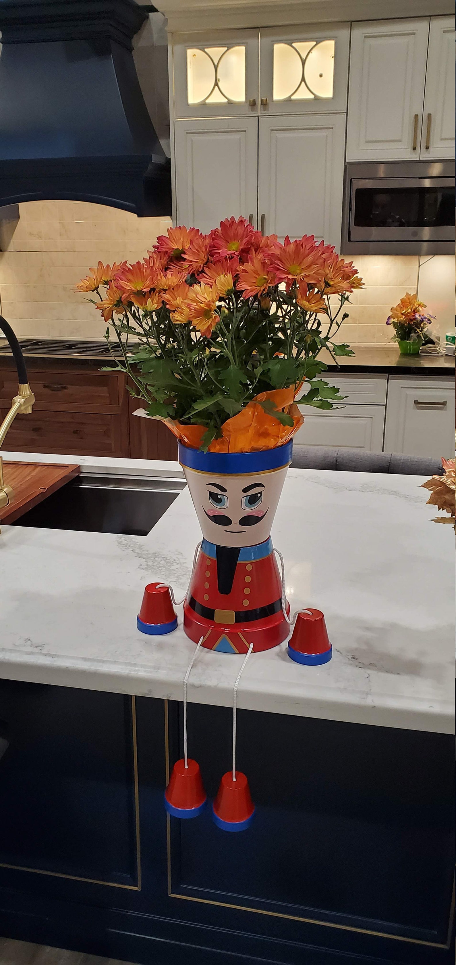 Christmas Nutcracker Flower Pot People Home Decoration High - Etsy