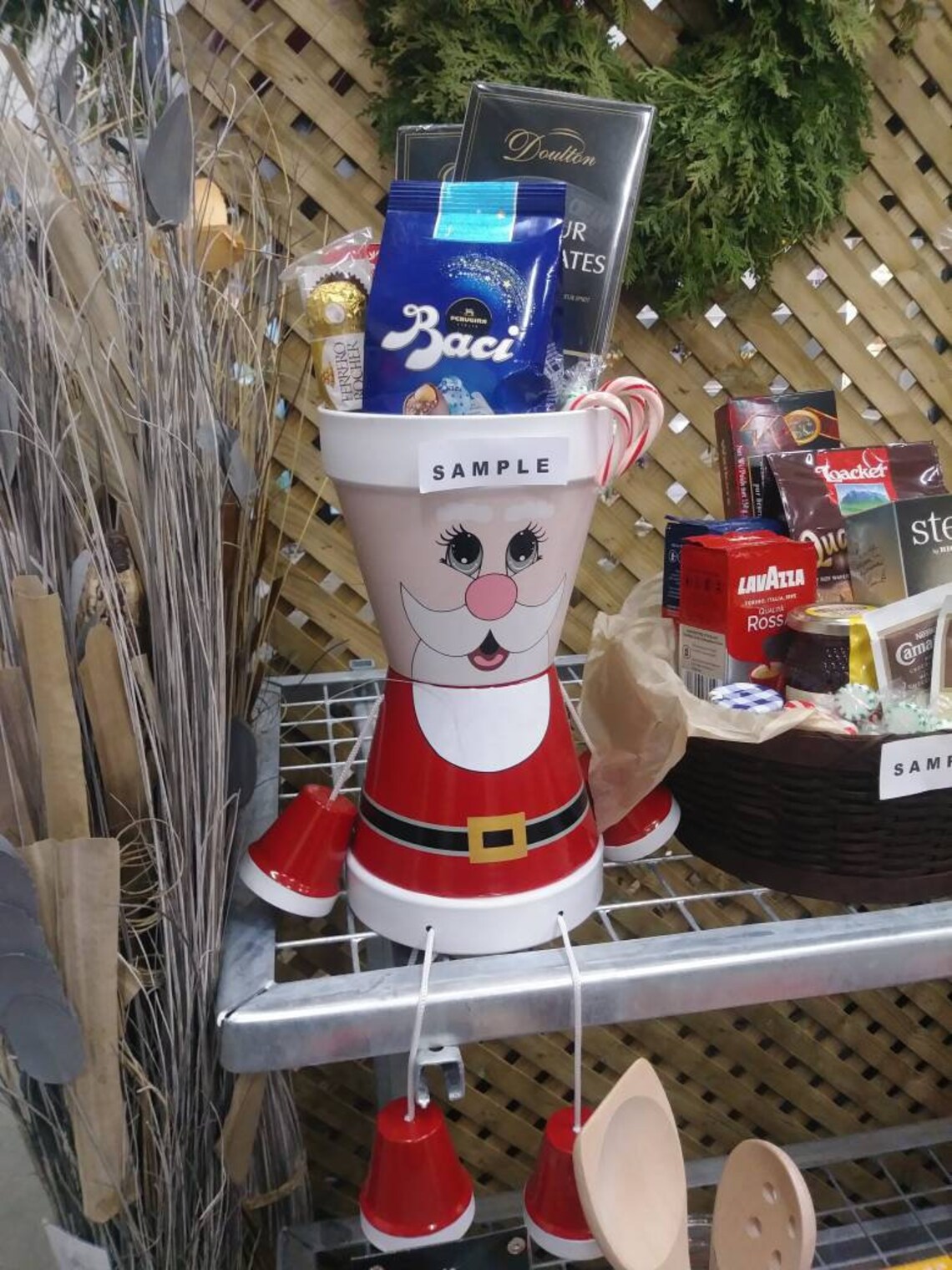 Christmas Santa Flower Pot People Home Decoration High Quality - Etsy ...
