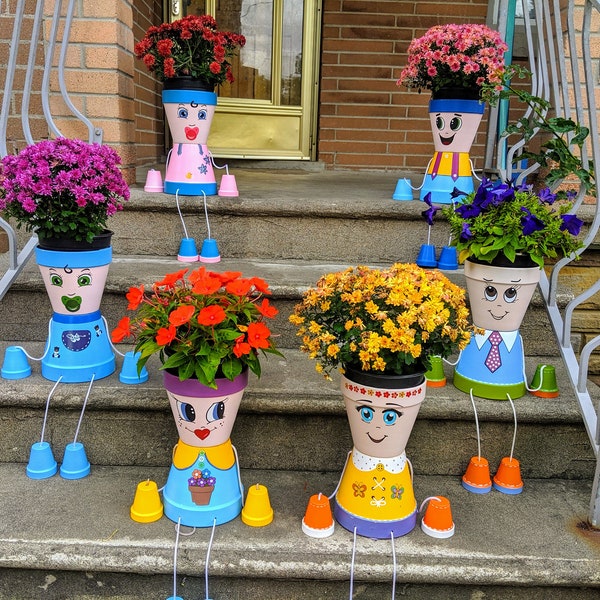 Clay Pot People - Etsy