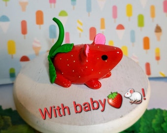 Strawberry Mouse - Etsy