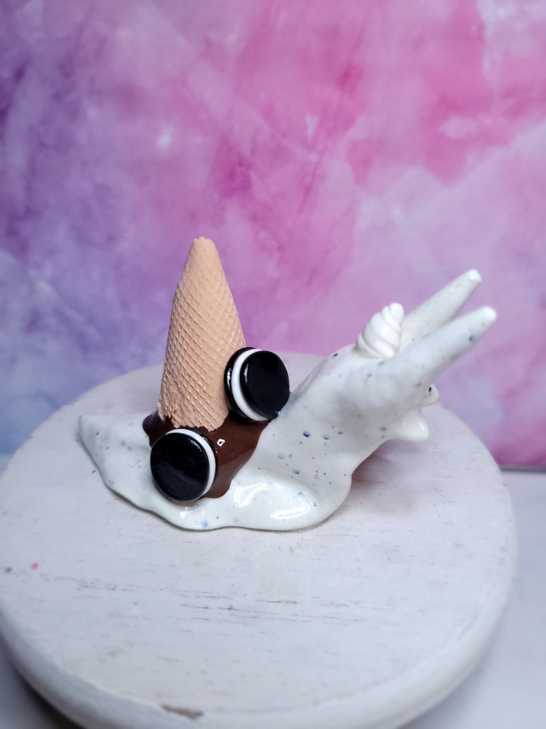 Snail Ice Cream: Cookies and Cream - Etsy
