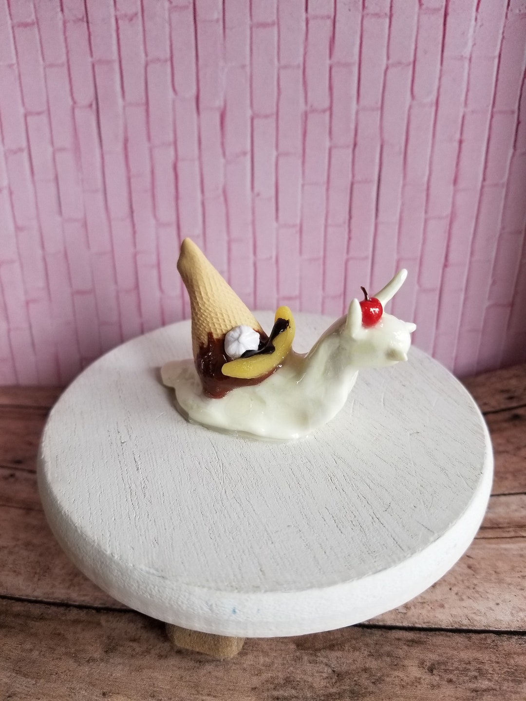 Ice Cream Snail: Banana Split - Etsy