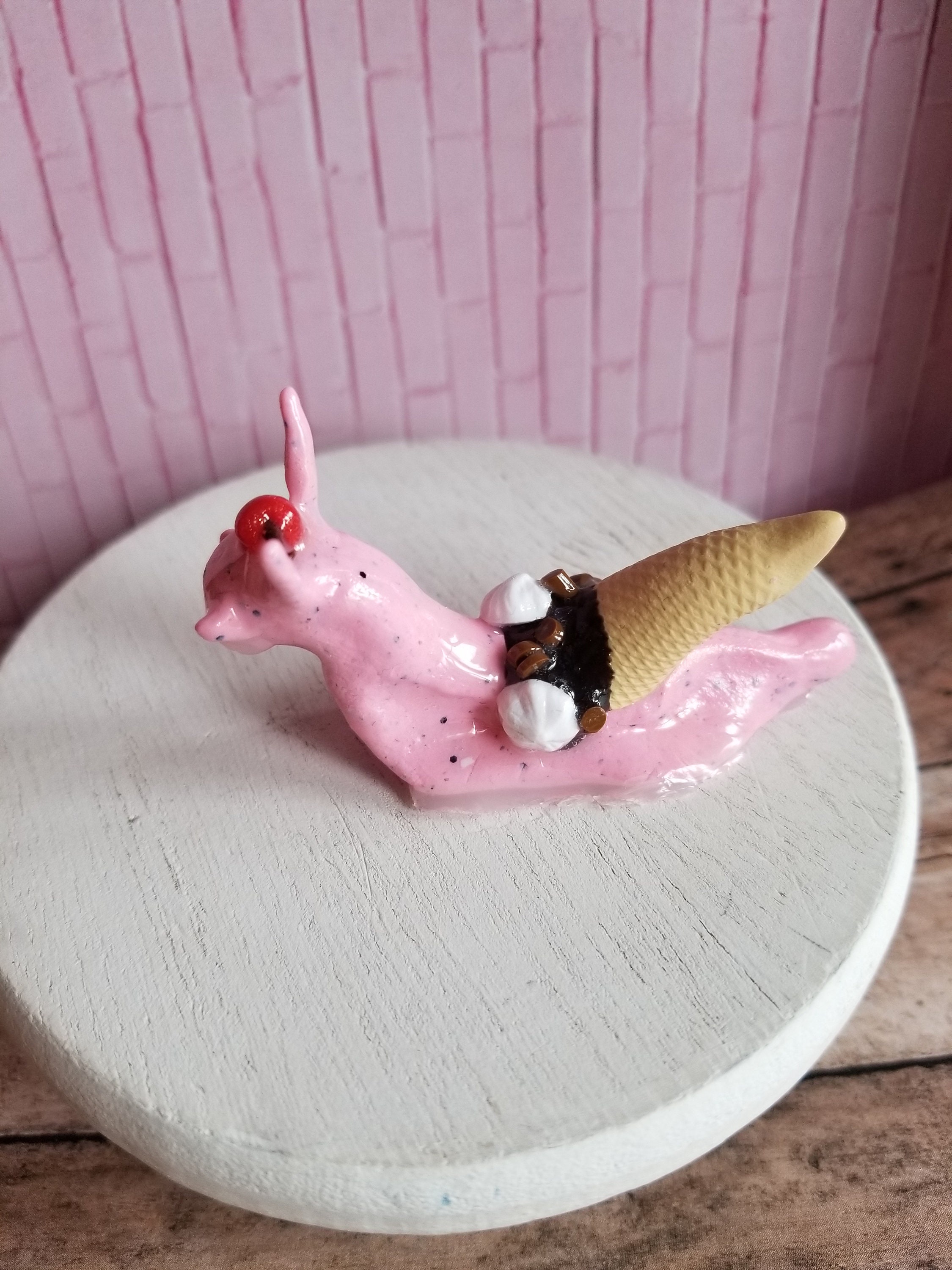 Ice Cream Snail: Cherry Cordial | Etsy