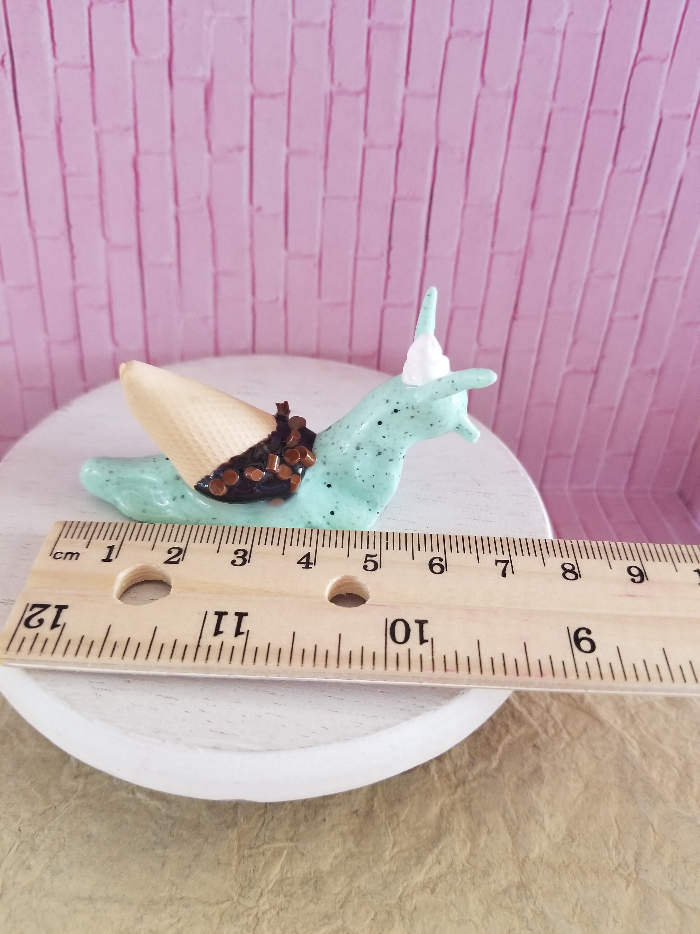 Ice Cream Snail: Mint Chocolate Chip | Etsy