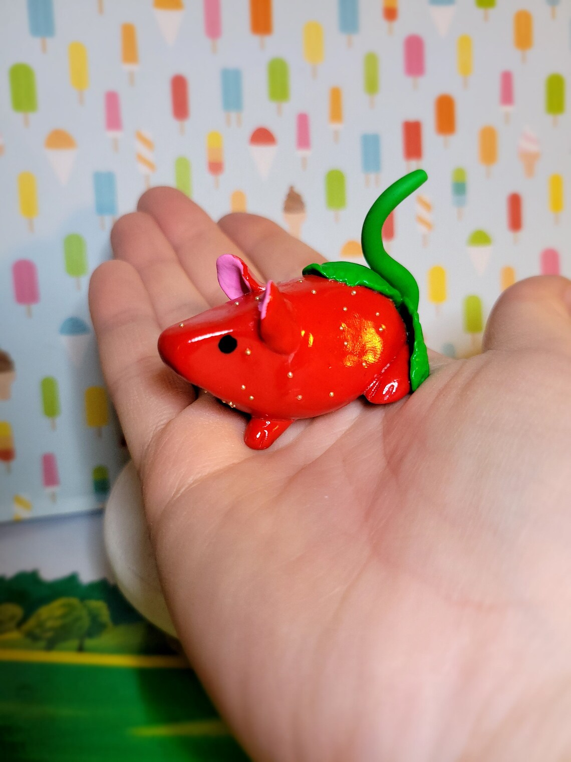 Strawberry Mouse - Etsy