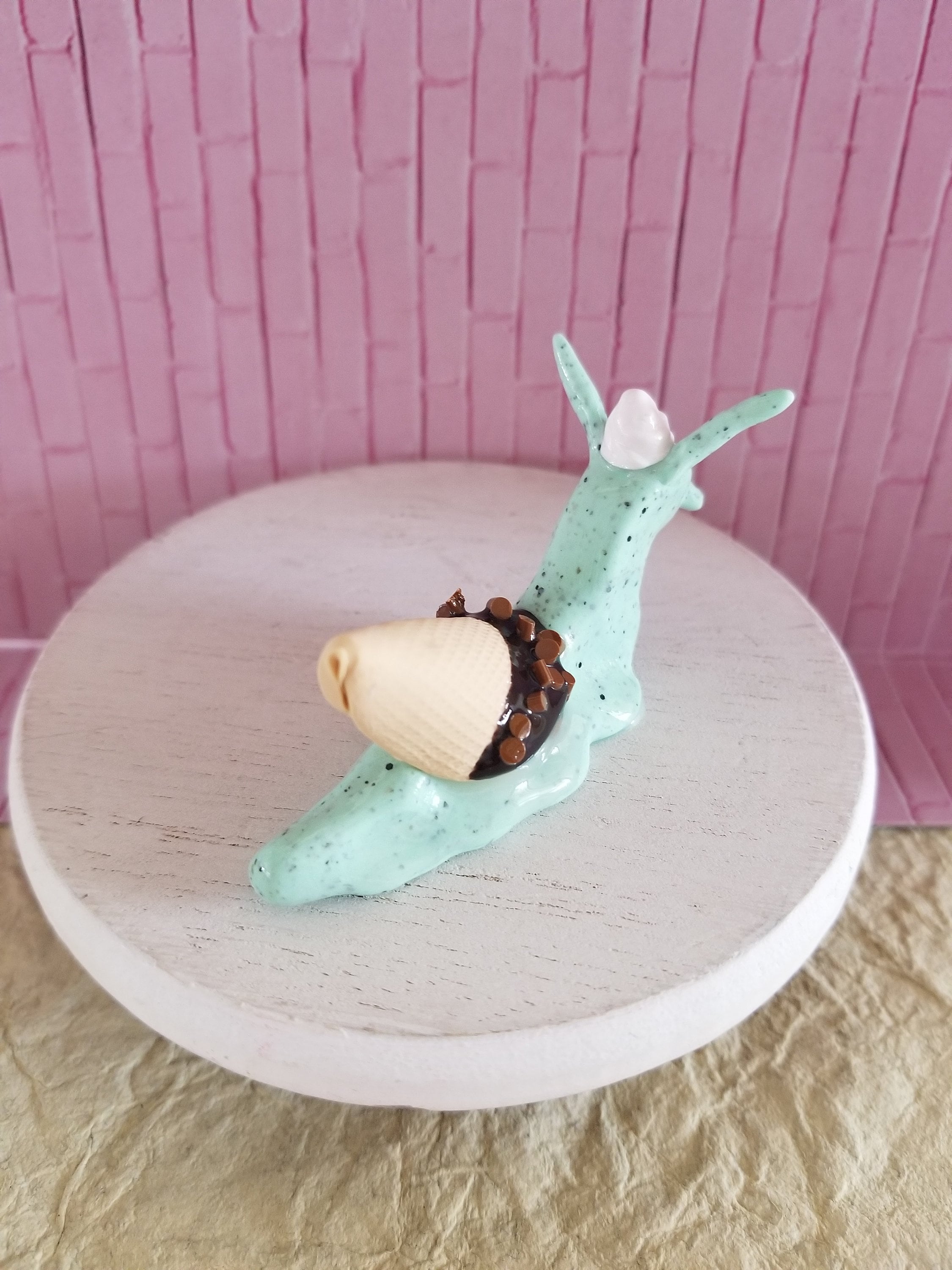 Ice Cream Snail: Mint Chocolate Chip | Etsy