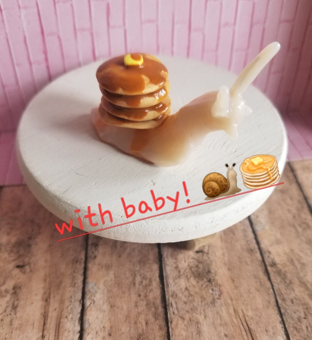 Breakfast Snail: Pancakes With Baby Pancake Snail - Etsy