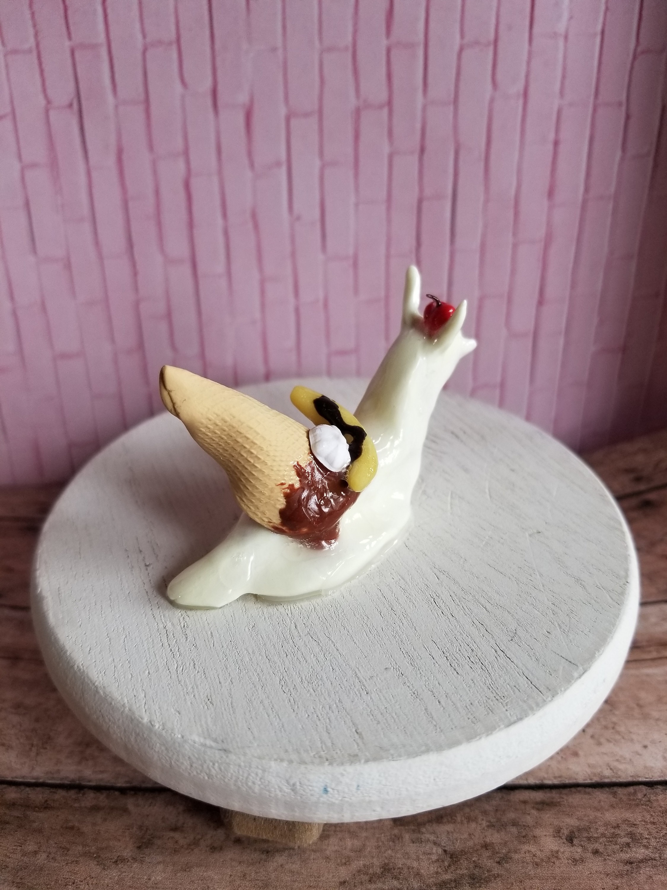 Ice Cream Snail: Banana Split - Etsy